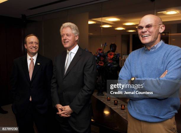 Former President Bill Clinton Hosts A Book Party For James Carville And
