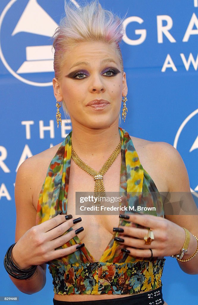Singer Pink Attends The 44th Annual Grammy Awards At Staples Center News Photo Getty Images