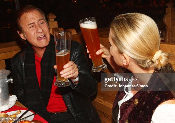 Michael Holm and Karin Thaler attend the GoldStar TV Wiesn event at ... Michael Holm and Karin Thaler attend the GoldStar TV Wiesn event at ...