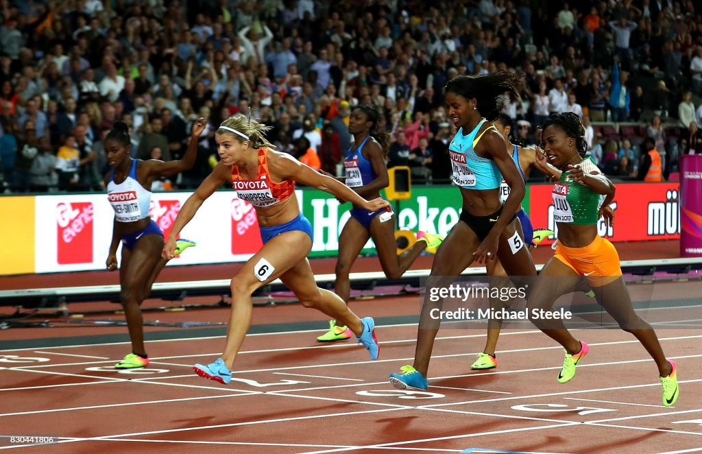 Dafne Schippers Of The Netherlands Shaunae Miller Uibo Of The Nachrichtenfoto Getty Images