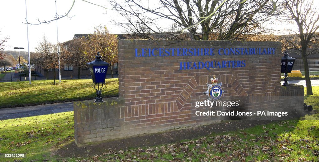 Entrance To Leicestershire Police Headquarters Enderby News Photo
