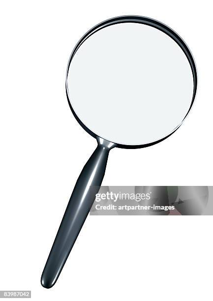 7915 Magnifing Glass White Background High Res Illustrations Getty Images