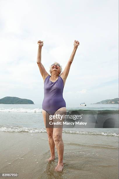 Senior Woman Bathing Suit Photos And Premium High Res Pictures Getty Images