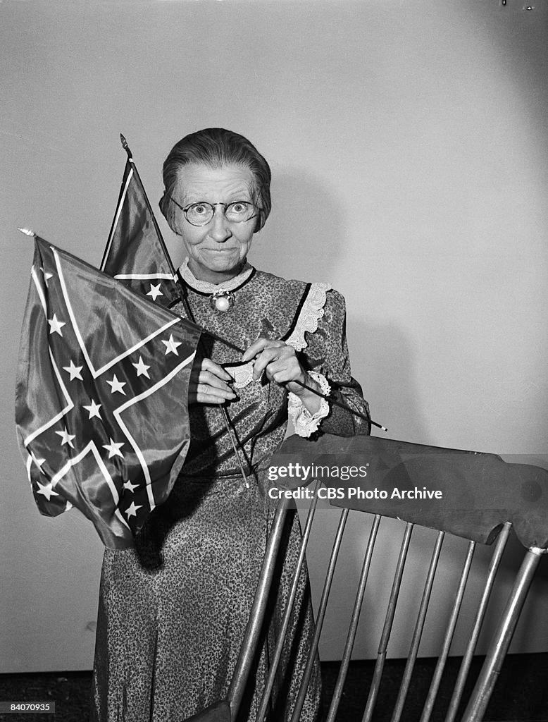 Irene Ryan Holds Up A Pair Of Confederate Flags As Daisy Moses The
