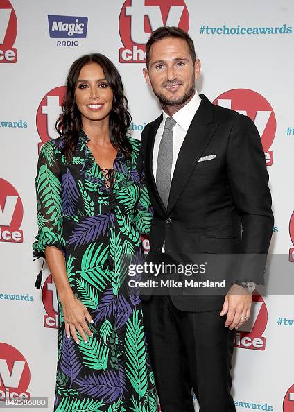 Christine And Frank Lampard Arrive For The Tv Choice Awards At The