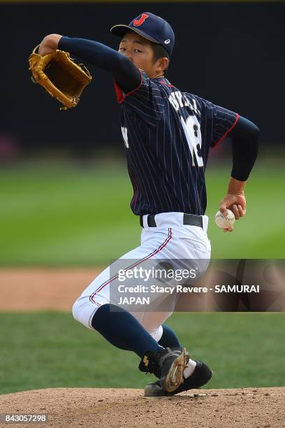 190 Japan V Netherlands Wbsc U 18 Baseball World Cup Group B Stock