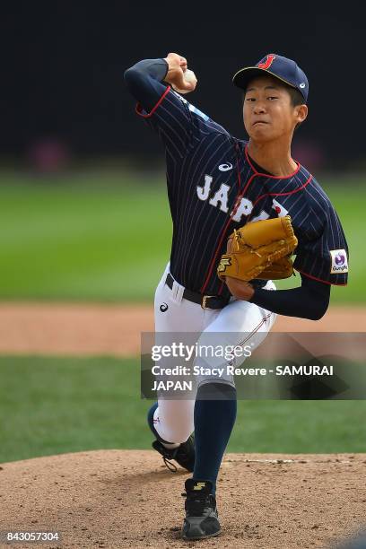 190 Japan V Netherlands Wbsc U 18 Baseball World Cup Group B Stock