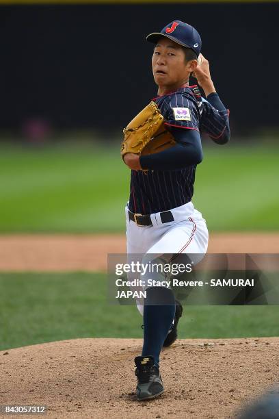 190 Japan V Netherlands Wbsc U 18 Baseball World Cup Group B Stock