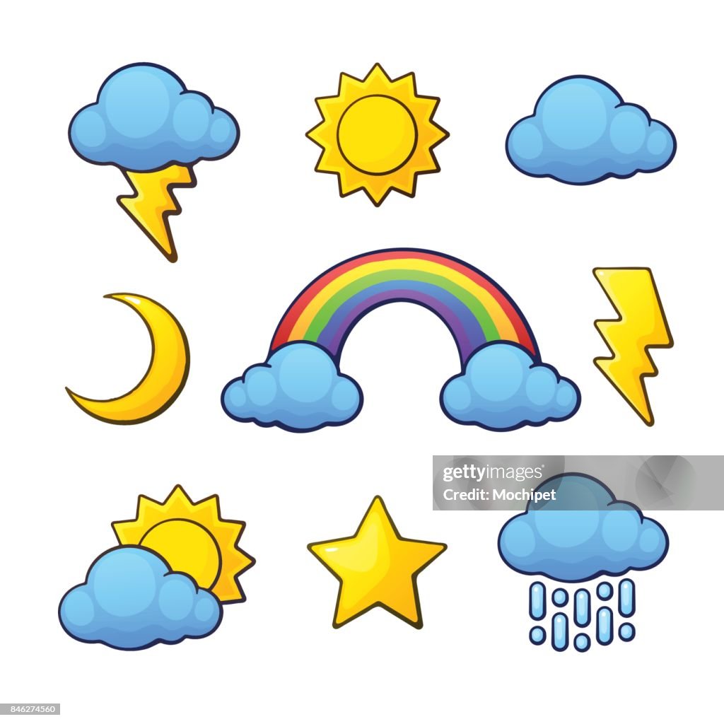 Weather Symbols Lightning Weather Symbols Lightning