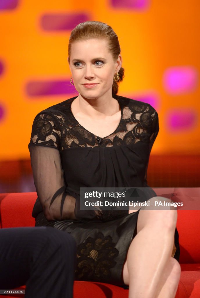 Amy Adams During The Filming Of This Weeks Graham Norton Show At The News Photo Getty Images
