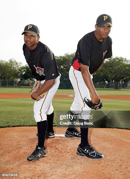 110 Rinku Singh And Dinesh Patel Of The Pittsburgh Pirates Photos
