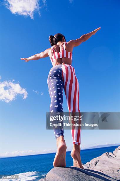 American Flag Leotard Photos And Premium High Res Pictures Getty Images