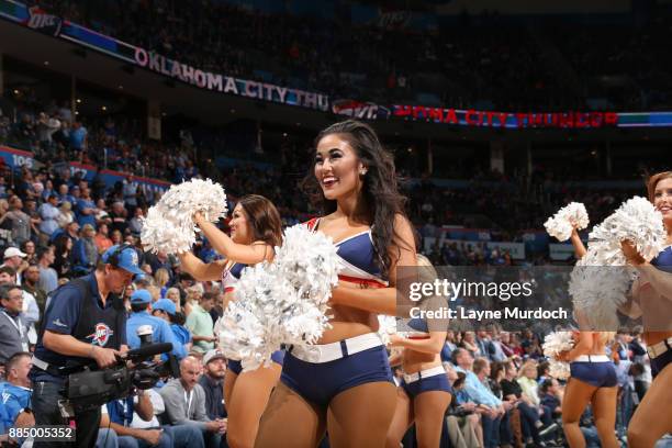 Oklahoma City Thunder Dancers Perform During The Game Against The San News Photo Getty Images