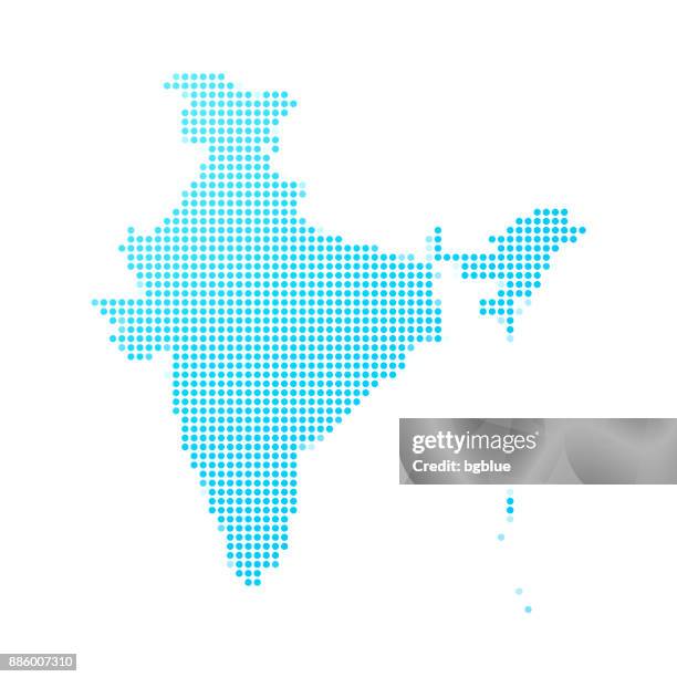 Political Map Of India High Res Illustrations Getty Images