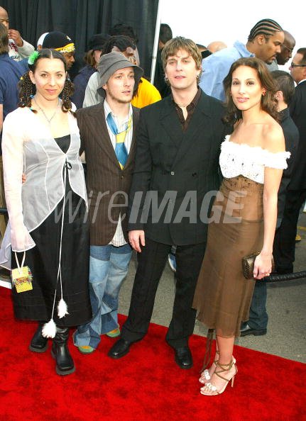 Moon Zappa Paul Doucette Rob Thomas and wife Marisol | WireImage | 88897835 Moon Zappa Paul Doucette Rob Thomas and wife Marisol | WireImage | 88897835