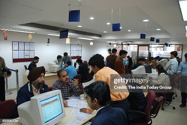 Icici Bank Connaught Place Photos And Premium High Res Pictures Getty
