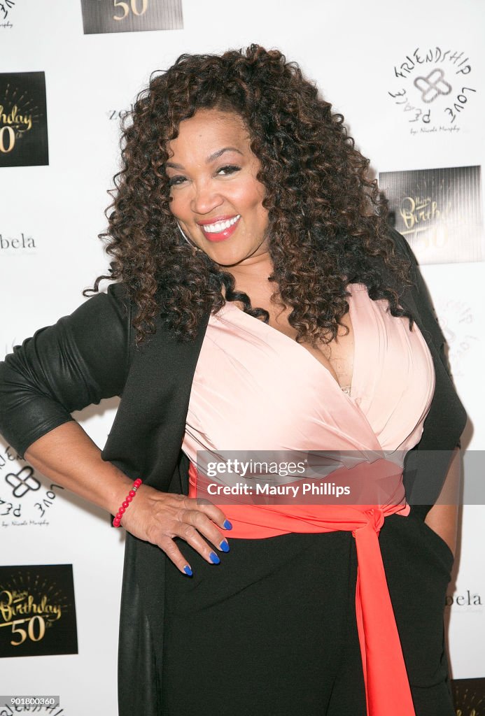 Kym Whitley Attends Nicole Murphys 50th Surprise Birthday Party On