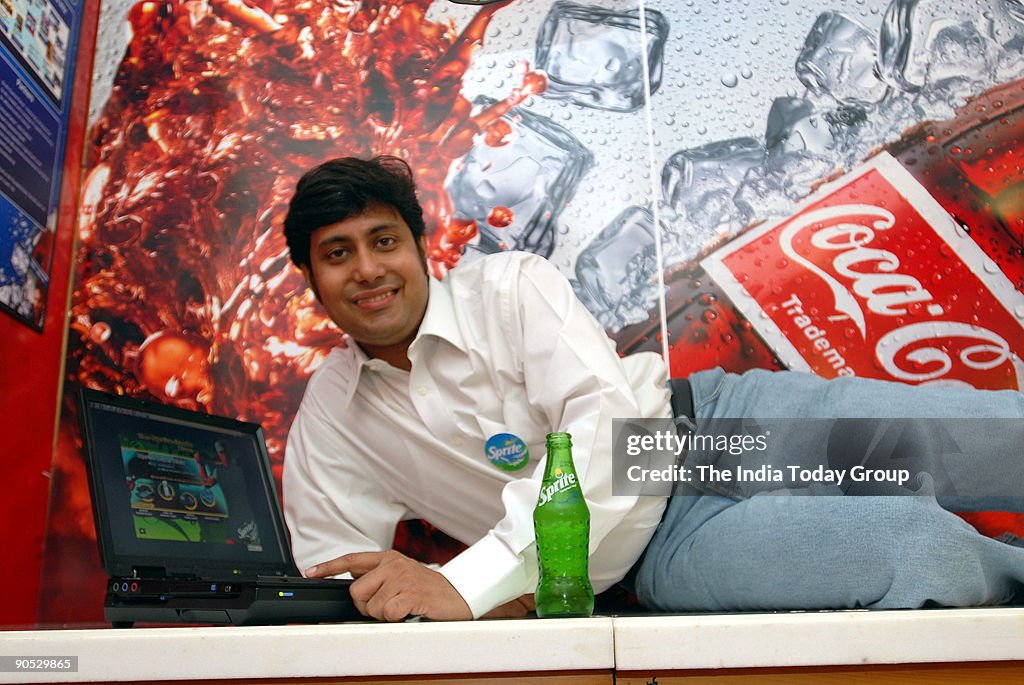 Debabrata Mukherjee, Director , Coca-Cola India , poses with Sprite ... Debabrata Mukherjee, Director , Coca-Cola India , poses with Sprite ...