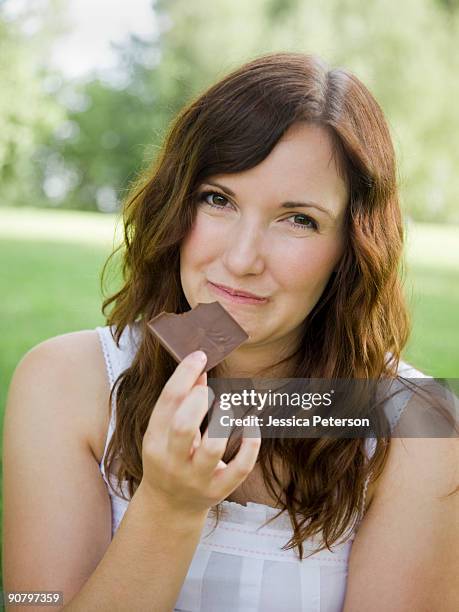 Woman Chocolate Outdoors Photos And Premium High Res Pictures Getty