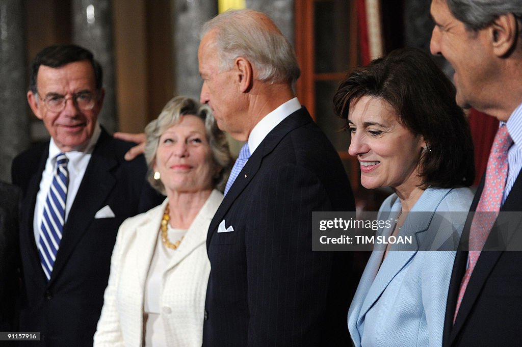Vicki Kennedy , widow of Senator Ted Kennedy, stands with Senator ... Vicki Kennedy , widow of Senator Ted Kennedy, stands with Senator ...