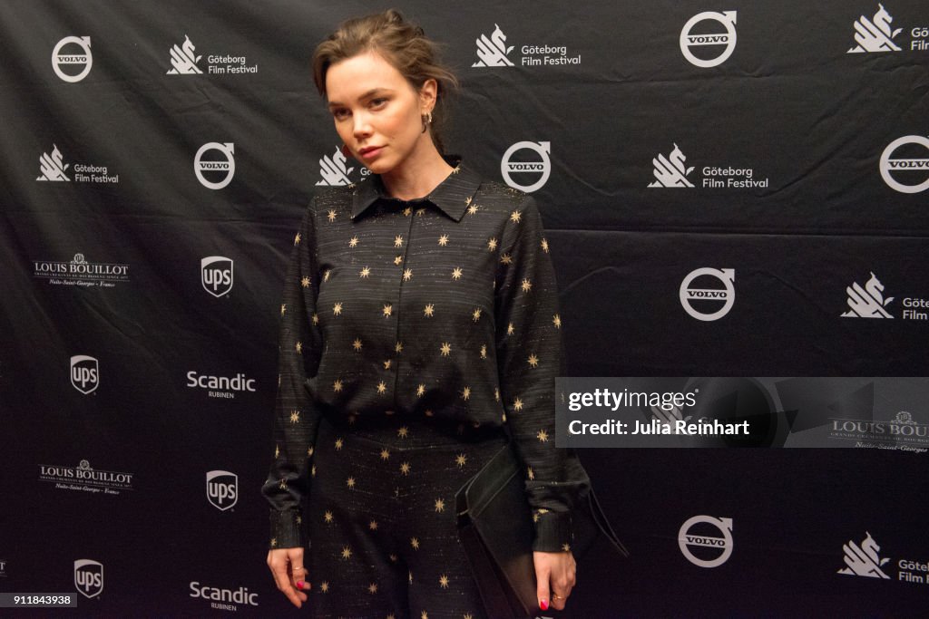 Actress Hedda Stiernstedt Arrives At Draken Film Center During The