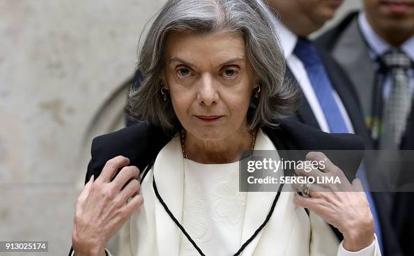 Brazilian Supreme Court President Carmen Lucia Is Pictured During