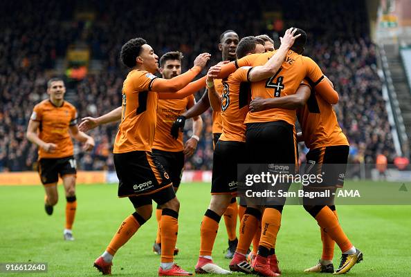 Alfred N'Diaye of Wolverhampton Wanderers celebrates after scoring a ... Alfred N'Diaye of Wolverhampton Wanderers celebrates after scoring a ...