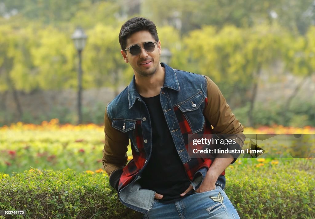 Bollywood Actor Sidharth Malhotra During An Exclusive Interview With