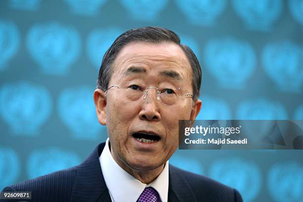 Ban Ki Moon Makes A Suprise Visit To Afghanistan Photos And Premium