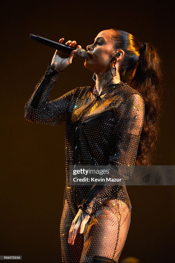 Kehlani Performs During Demi Lovato Tell Me You Love Me World Tour