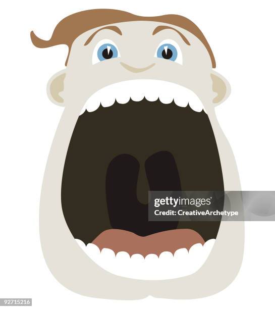 Illustrations Cliparts Dessins Animés Et Icônes De Man Mouth Open Tongue Getty Images