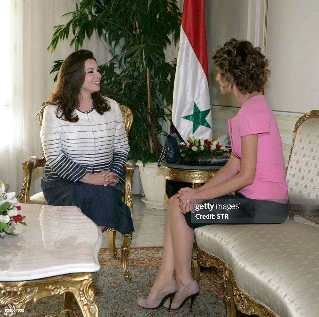 Tunisian First Lady Leila Ben Ali and Syrian first lady Asma al-assad ... Tunisian First Lady Leila Ben Ali and Syrian first lady Asma al-assad ...