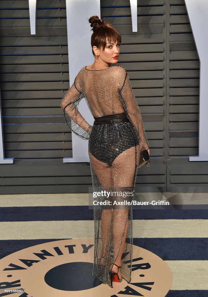 Singer Bleona Qereti Attends The 2018 Vanity Fair Oscar Party Hosted News Photo Getty Images
