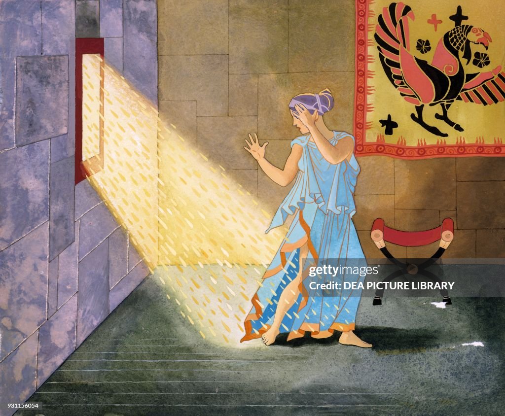 Zeus In The Form Of Golden Rain Fertilize Danae Greek Mythology News Photo Getty Images