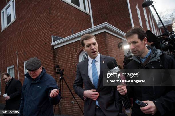 Democratic Candidate Conor Lamb Casts His Ballot For The 18th