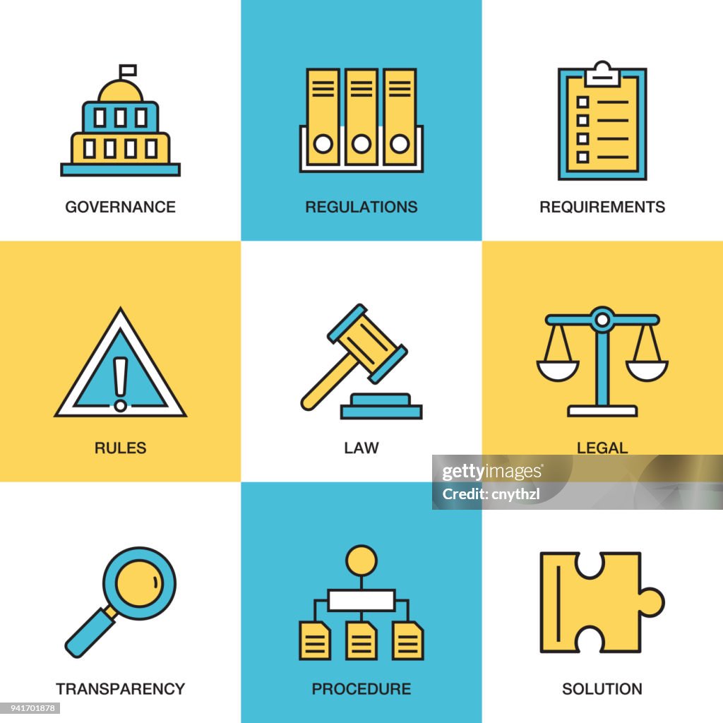 Compliance Icon Set High Res Vector Graphic Getty Images