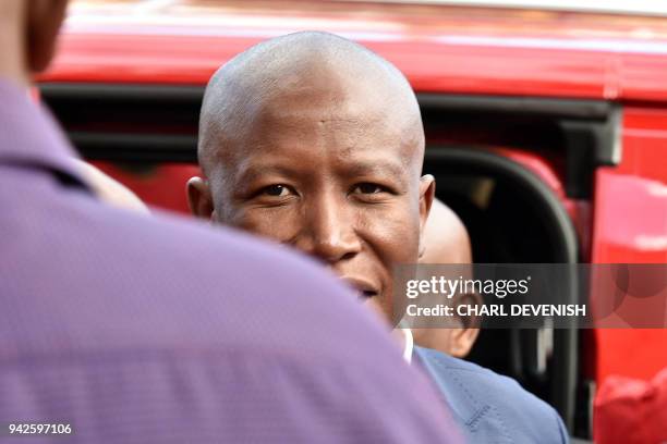 Close Up With Economic Freedom Fighters Leader Julius Malema In South