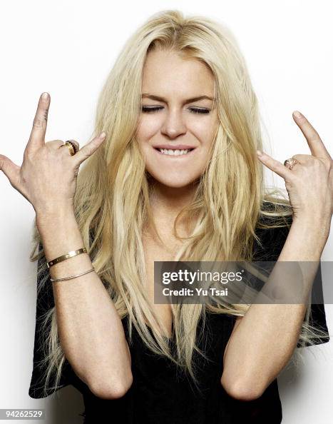 Actress Lindsay Lohan Poses For A Portrait Session In Los Angeles For News Photo Getty Images