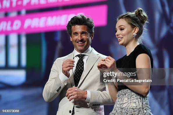 Patrick Dempsey And Kristine Froseth Are Seen On Stage At The Launch
