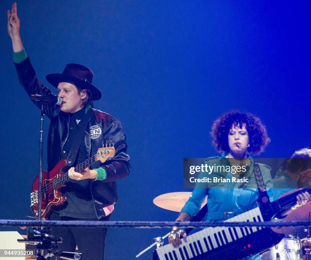 Arcade Fire Perform At The Ss Arena Wembley Photos And Premium High Res