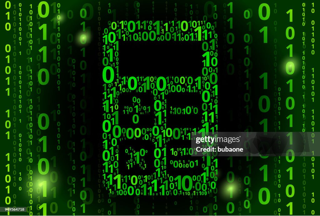 Calculator Binary Code Vector Pattern Background High Res Vector