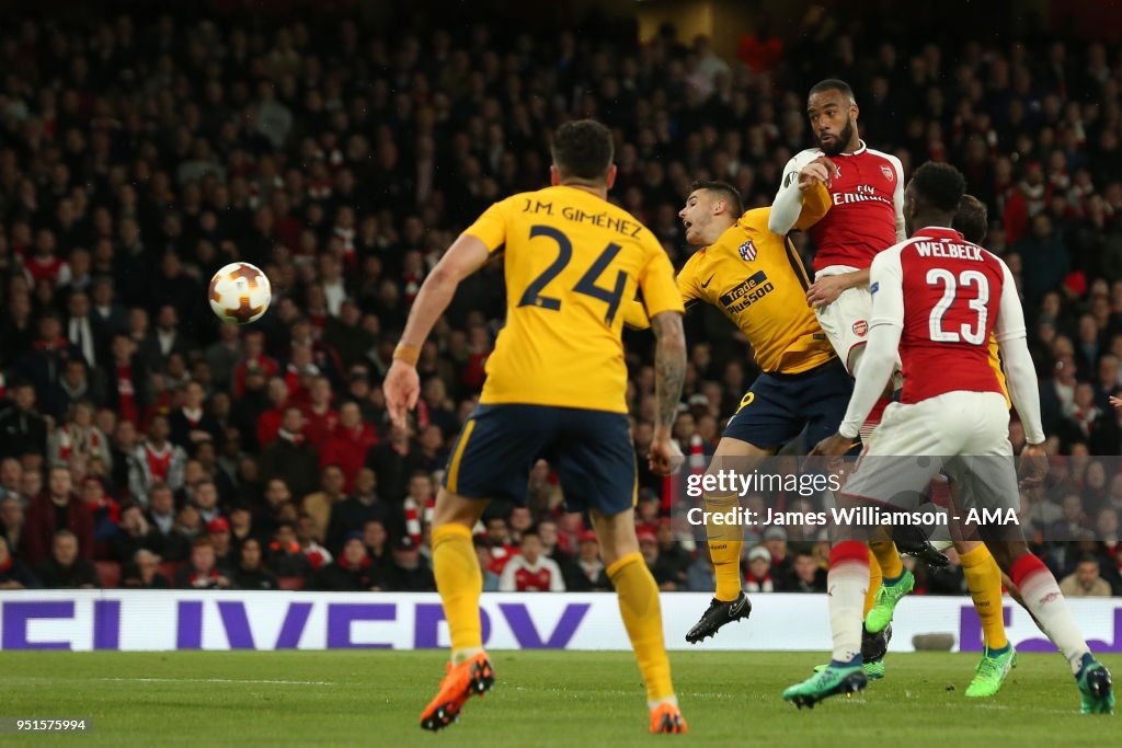 Alexandre Lacazette Of Arsenal Scores A Goal To Make It 1 0 During