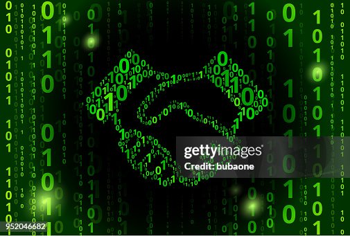 Handshake Binary Code Vector Pattern Background High Res Vector Graphic Getty Images
