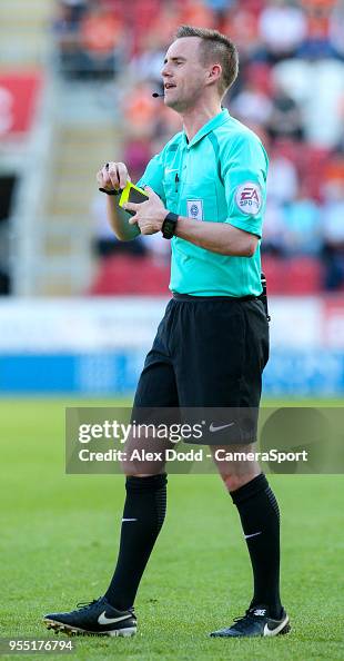 Referee Ross Joyce during the Sky Bet League One match between... News ... Referee Ross Joyce during the Sky Bet League One match between... News ...
