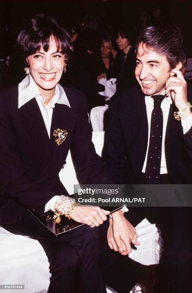 Inès De La Fressange Et Son Mari Luigi Durso Lors Du Défilé Lanvin