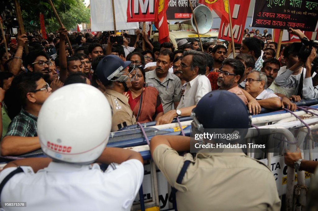 Cpi And Other Left Front Supporters Demonstrate A Protest Rally News