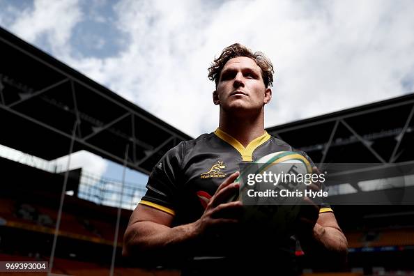 Michael Hooper Poses After The Australian Wallabies Captains Run At