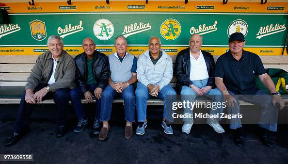 Ray Fosse, Bert Campaneris, Sal Bando, Ken Holtzman and Gene Tenace ... Ray Fosse, Bert Campaneris, Sal Bando, Ken Holtzman and Gene Tenace ...