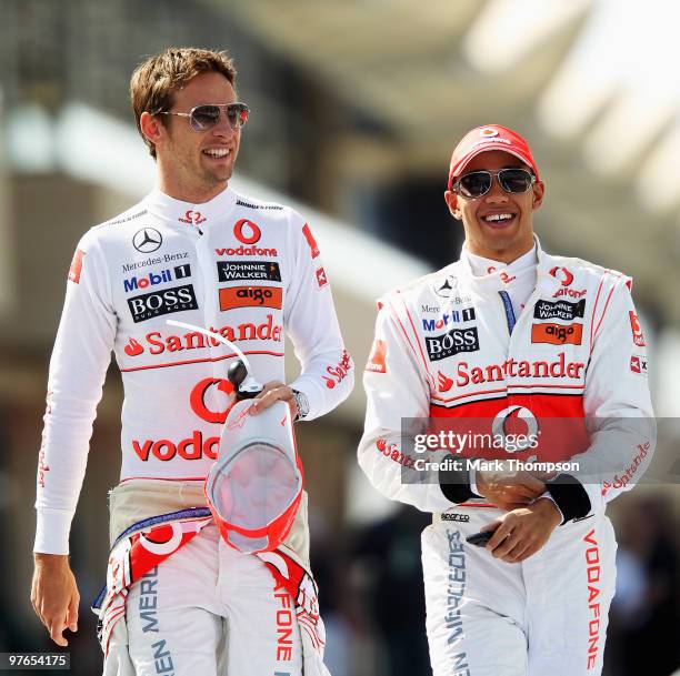 Jenson Button Lewis Hamilton Photos and Premium High Res Pictures ... Jenson Button Lewis Hamilton Photos and Premium High Res Pictures ...
