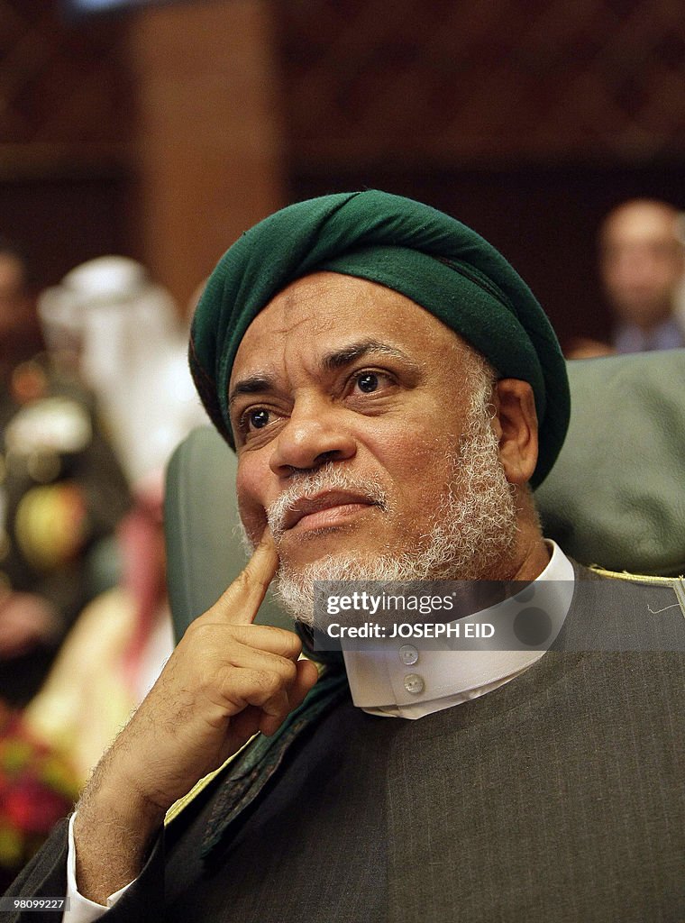 Comoros Preisdent Ahmed Abdallah Sambi Attends The Closing Session Of